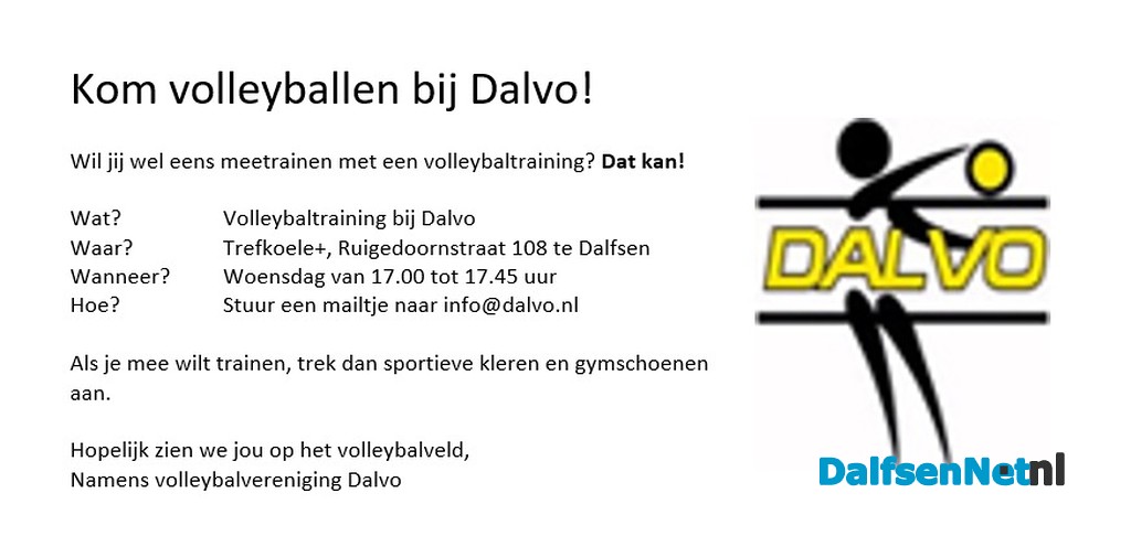 Volleybal gymles door Dalvo | DalfsenNet