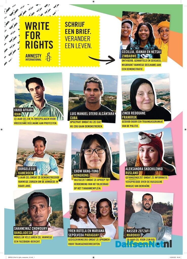 Write for Rights Amnesty International | DalfsenNet