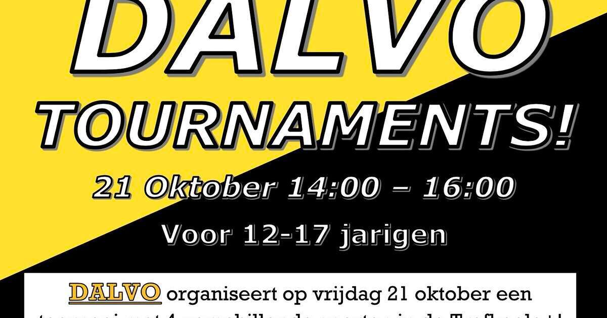 Dalvo tournaments instuifmiddag voor 12-17 jarigen | DalfsenNet