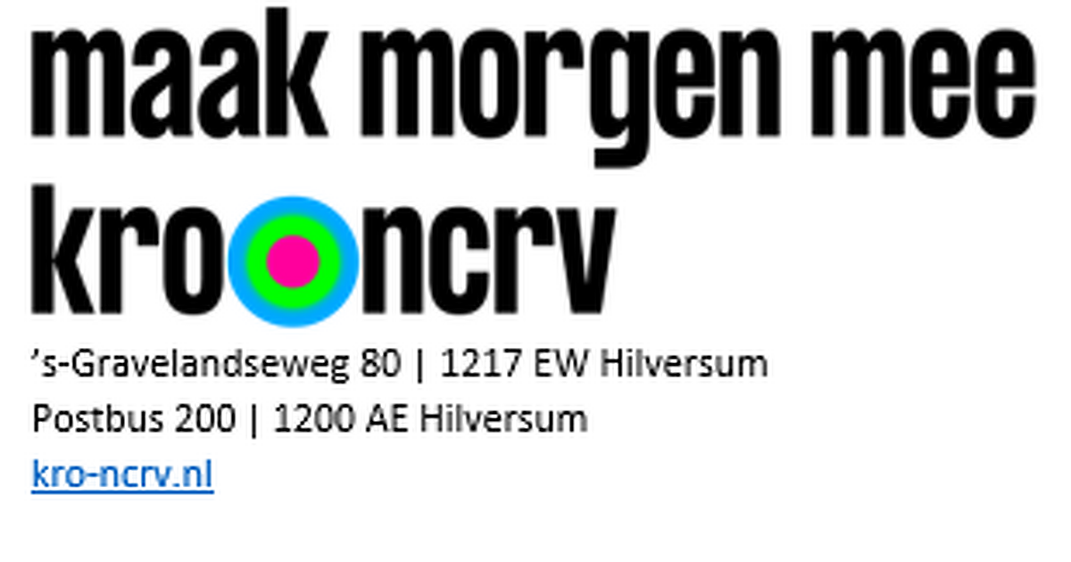 KRO – NCRV vraagt uw aandacht | DalfsenNet